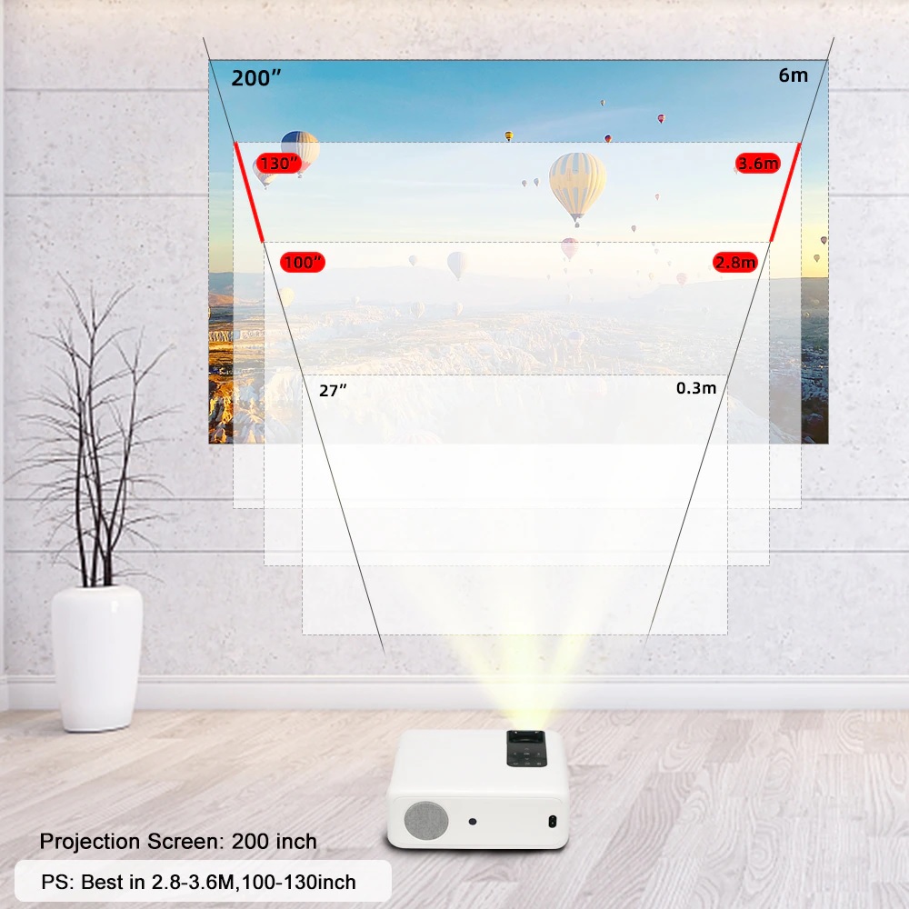 AUN W2 Pro Android Smart Projector WiFi Bluetooth Android Apps